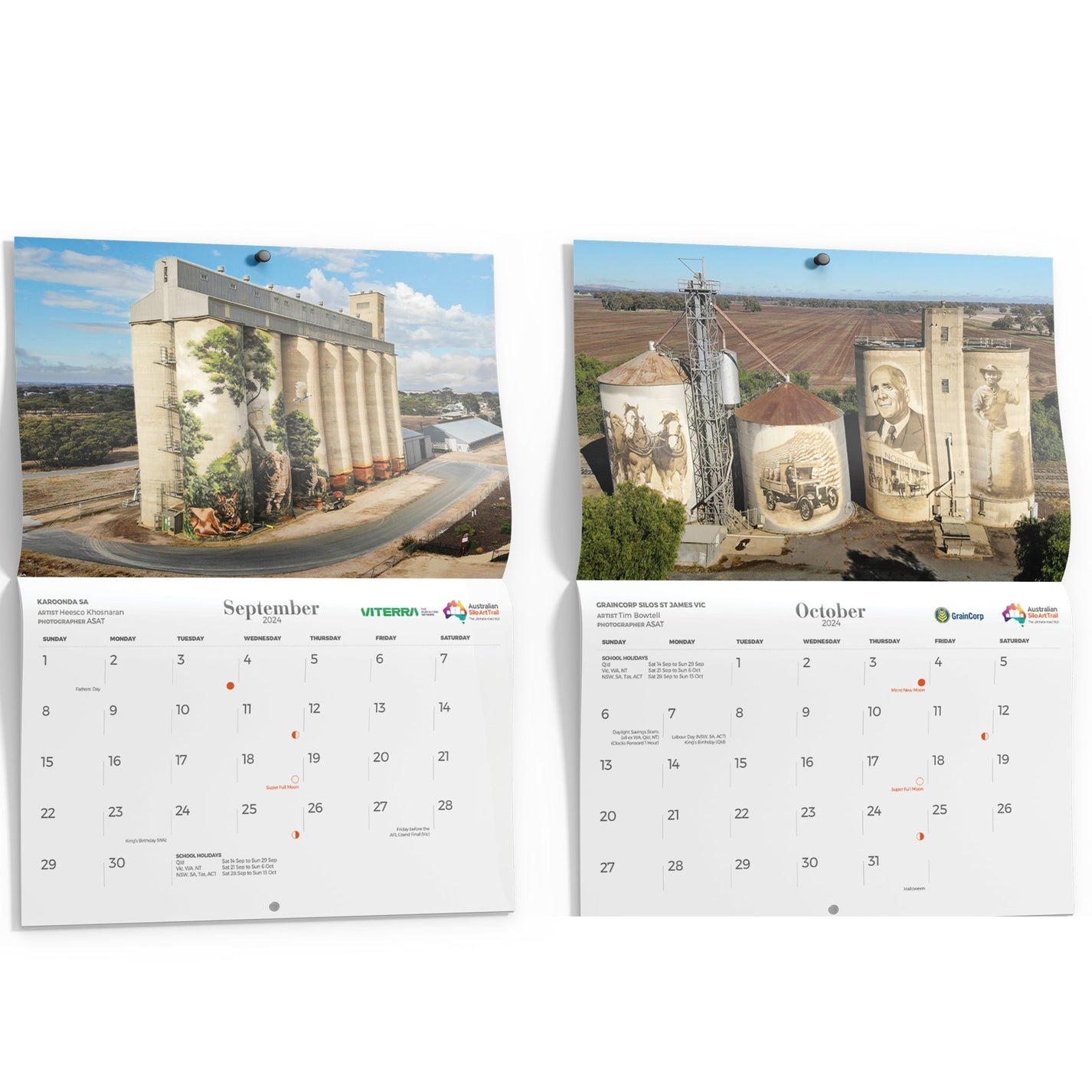 Previous years 2024 - Souvenir Silo Art Wall Calendar – Australian Silo ...